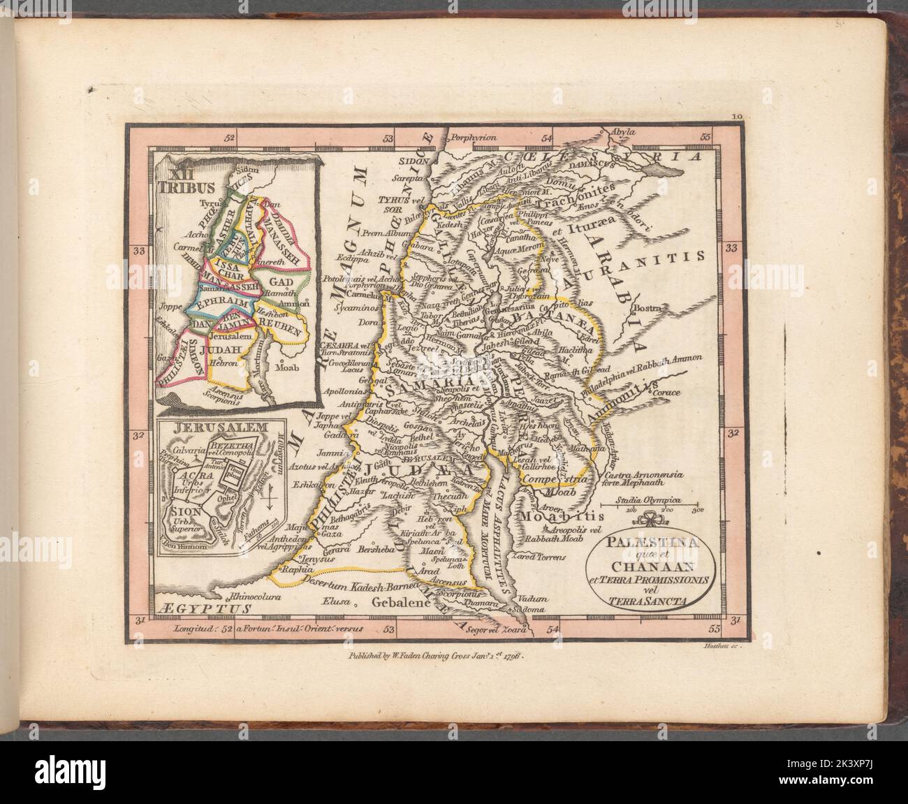 Palaestina quce et Chanaan et Terra Promissionis vel Terra Sancta 1798 ...