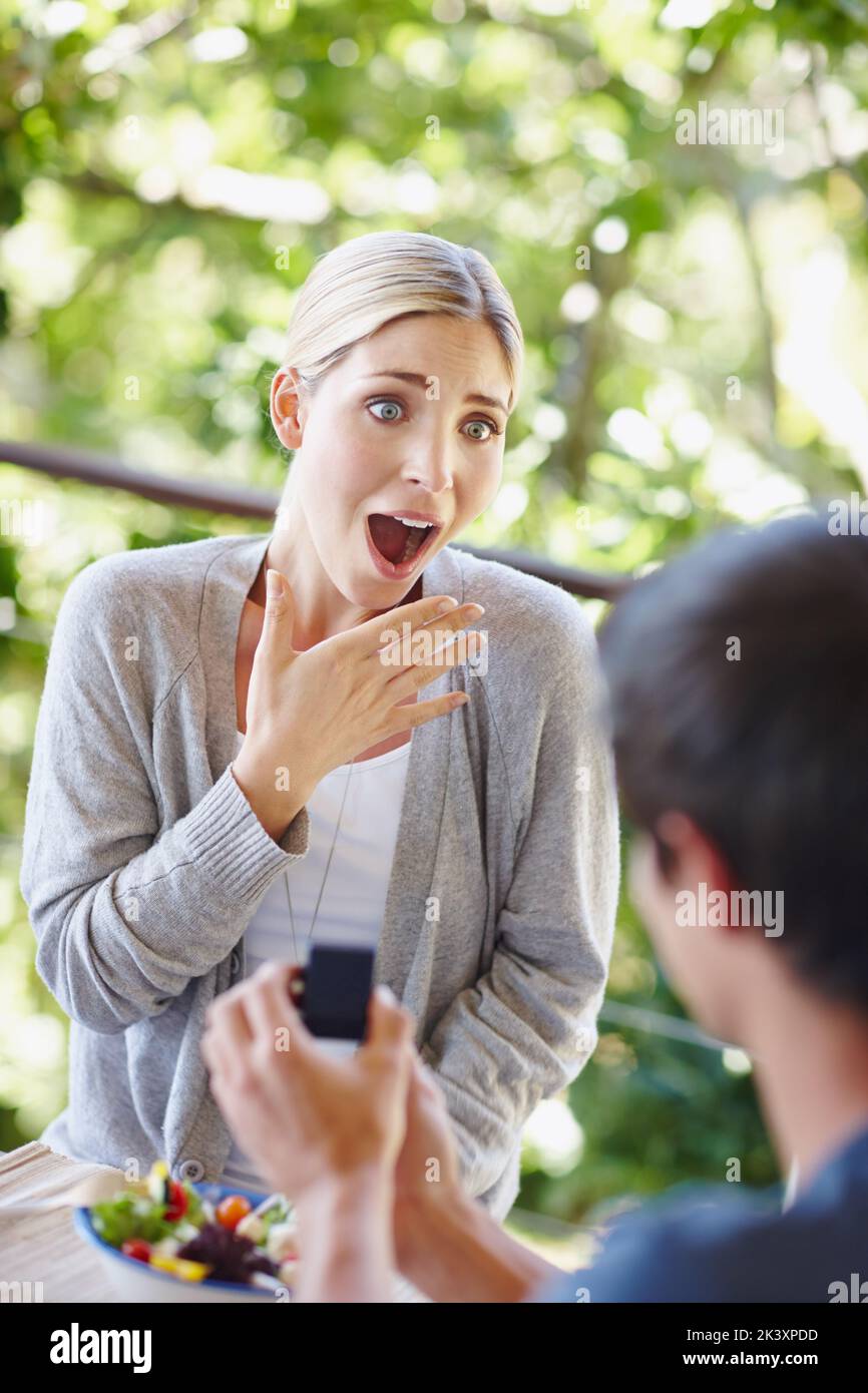 Oh my goodness Yes. a beautiful young woman looking surprised as her ...