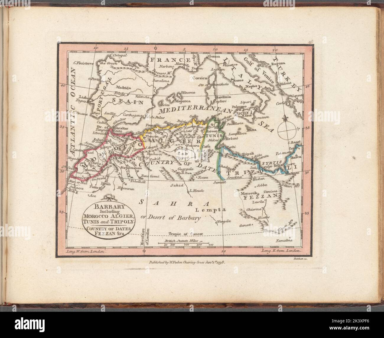 Barbary including Morocco Algier, Tunis and Tripoly 1798 - 1804 ...