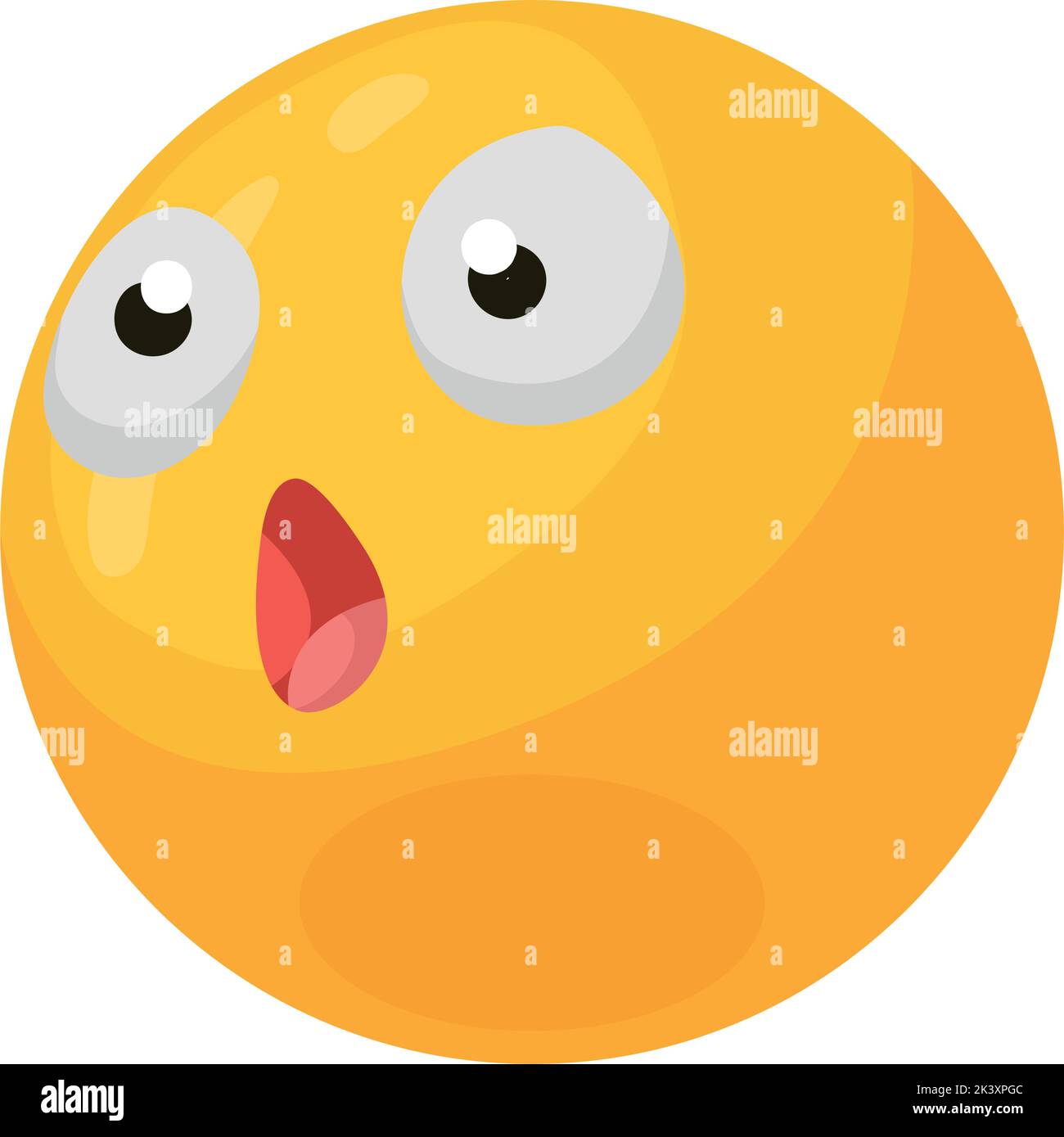 Terrified face emoji character hi-res stock photography and images - Alamy