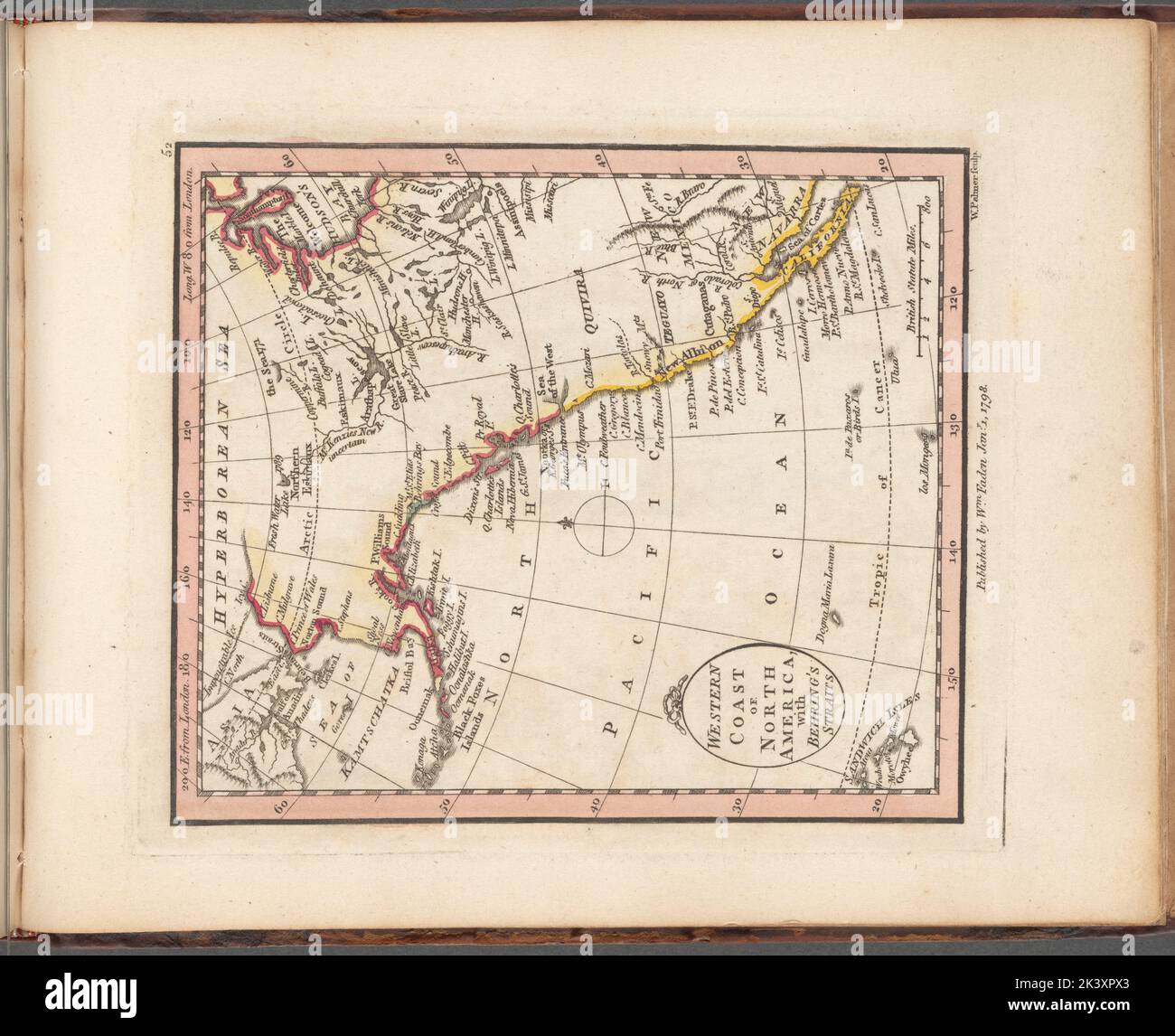 Western Coast of North America with Behring's Straits 1798 - 1804 ...