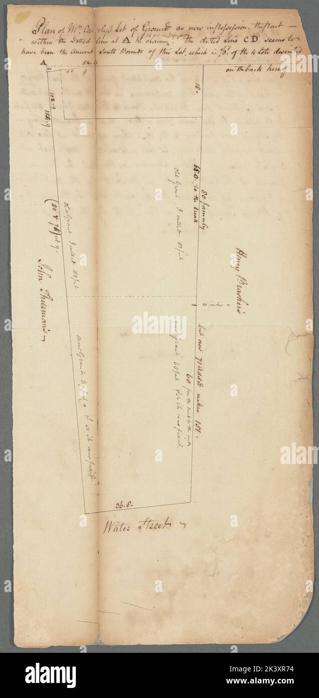 William Caverly's lot in Montgomery Ward back of John Rutgers 1780 ...