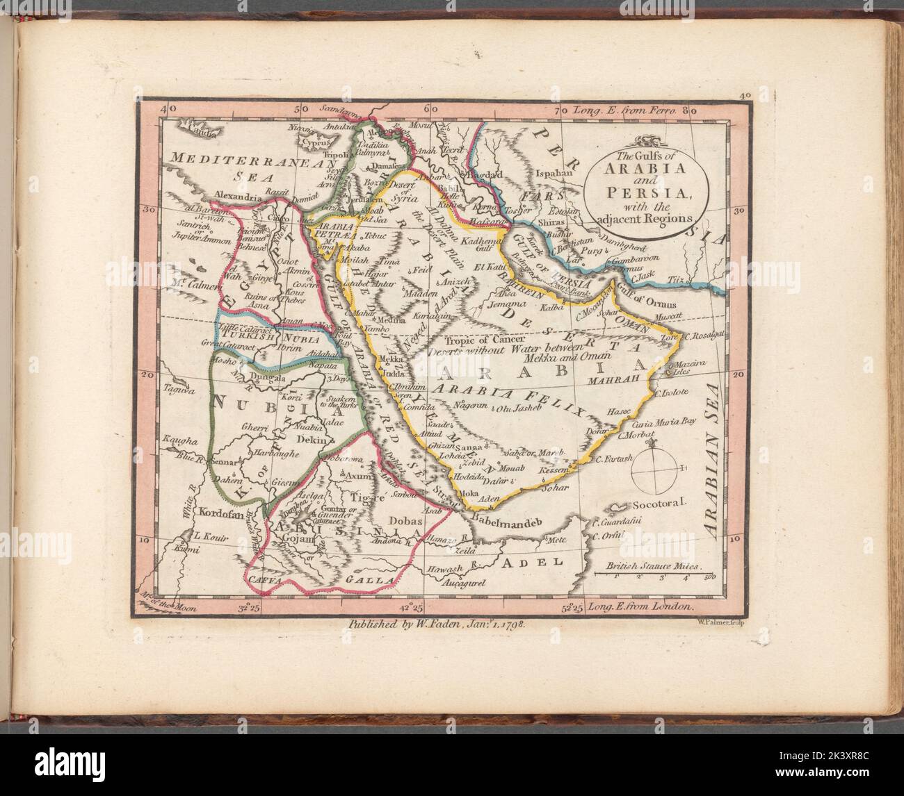 The Gulfs of Arabia and Persia with the adjacent regions 1798 - 1804 ...