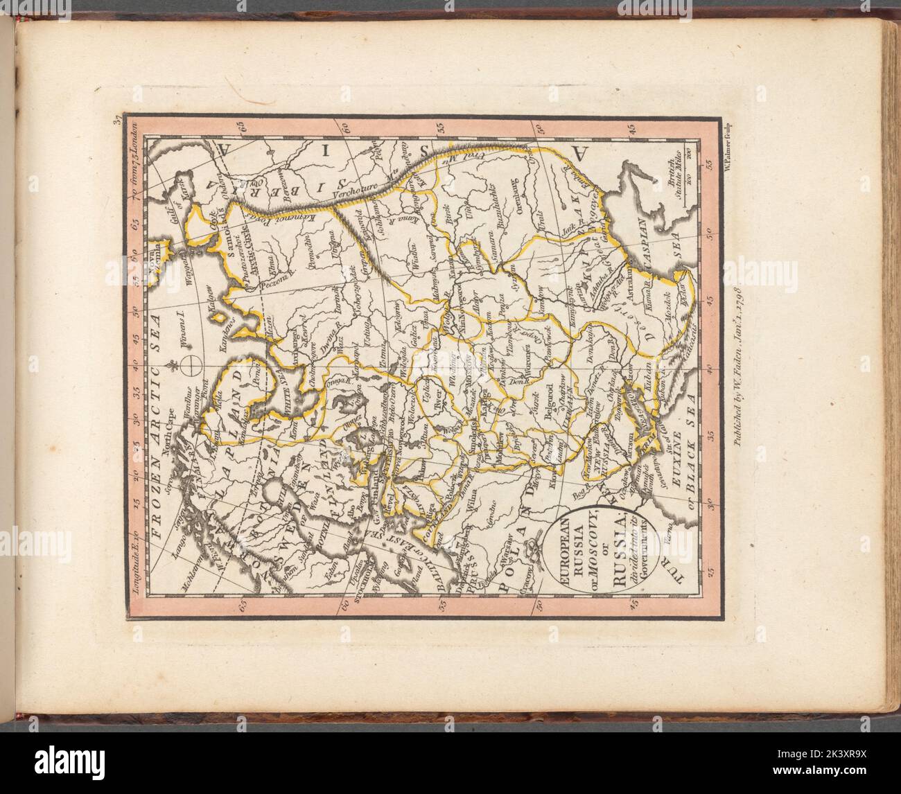European Russia or Moscovy, or Russia; divided into its governments ...