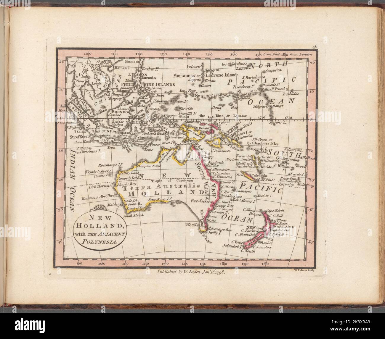 New Holland, with the adjacent Polynesia 1798 - 1804. Cartographic ...