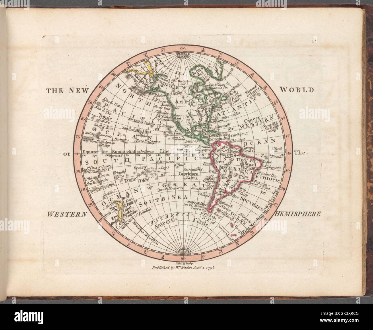 The New World: Western Hemisphere 1798 - 1804. Cartographic. Maps ...