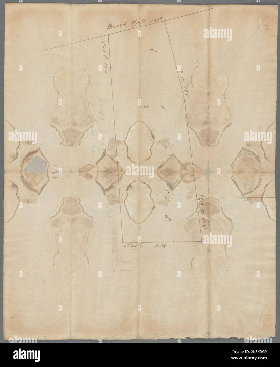 Farm on Broadway 1801. Cartographic. Maps, Surveys, land surveys ...