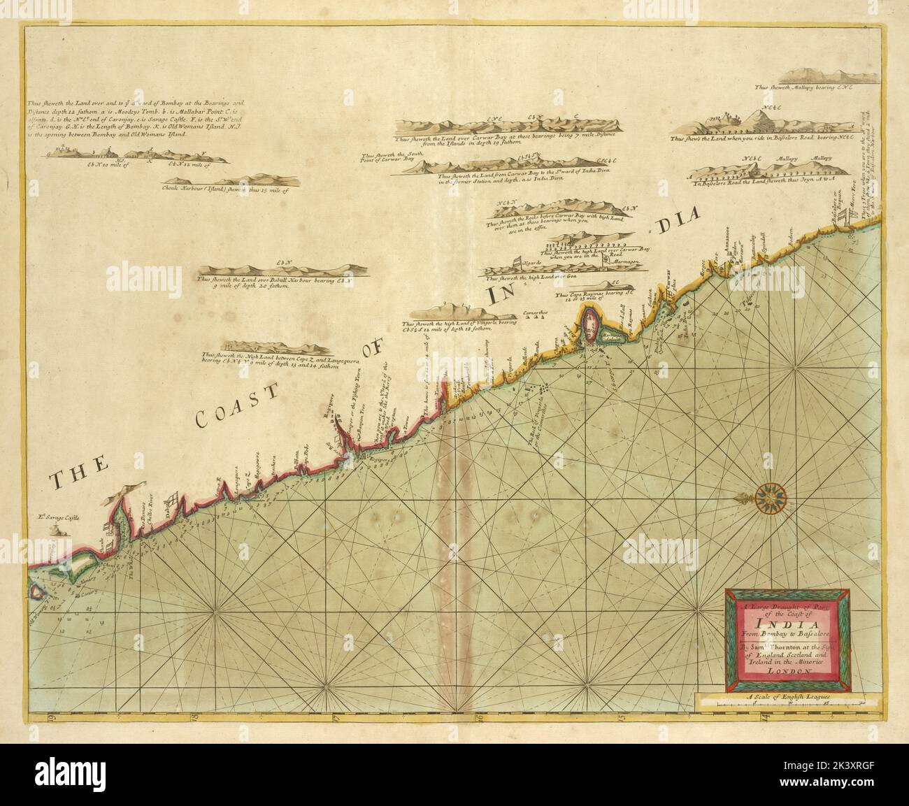 A large draught of parrt of the coast of INDIA from Bombay to Bassalore ...
