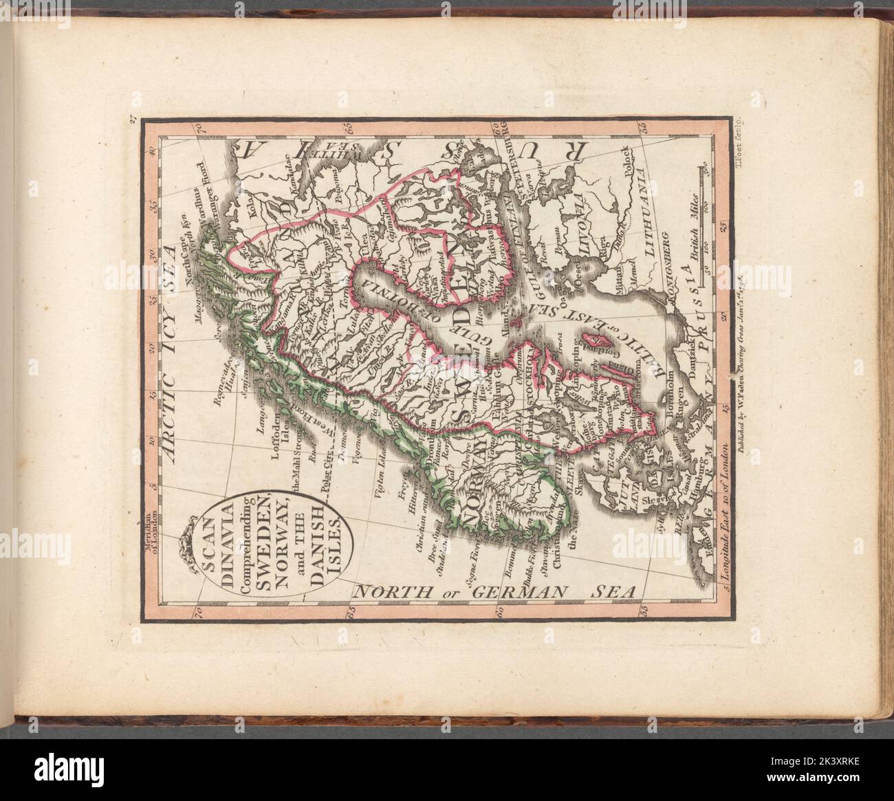 Scandinavia comprehending Sweden, Norway, and the Danish Isles 1798 ...