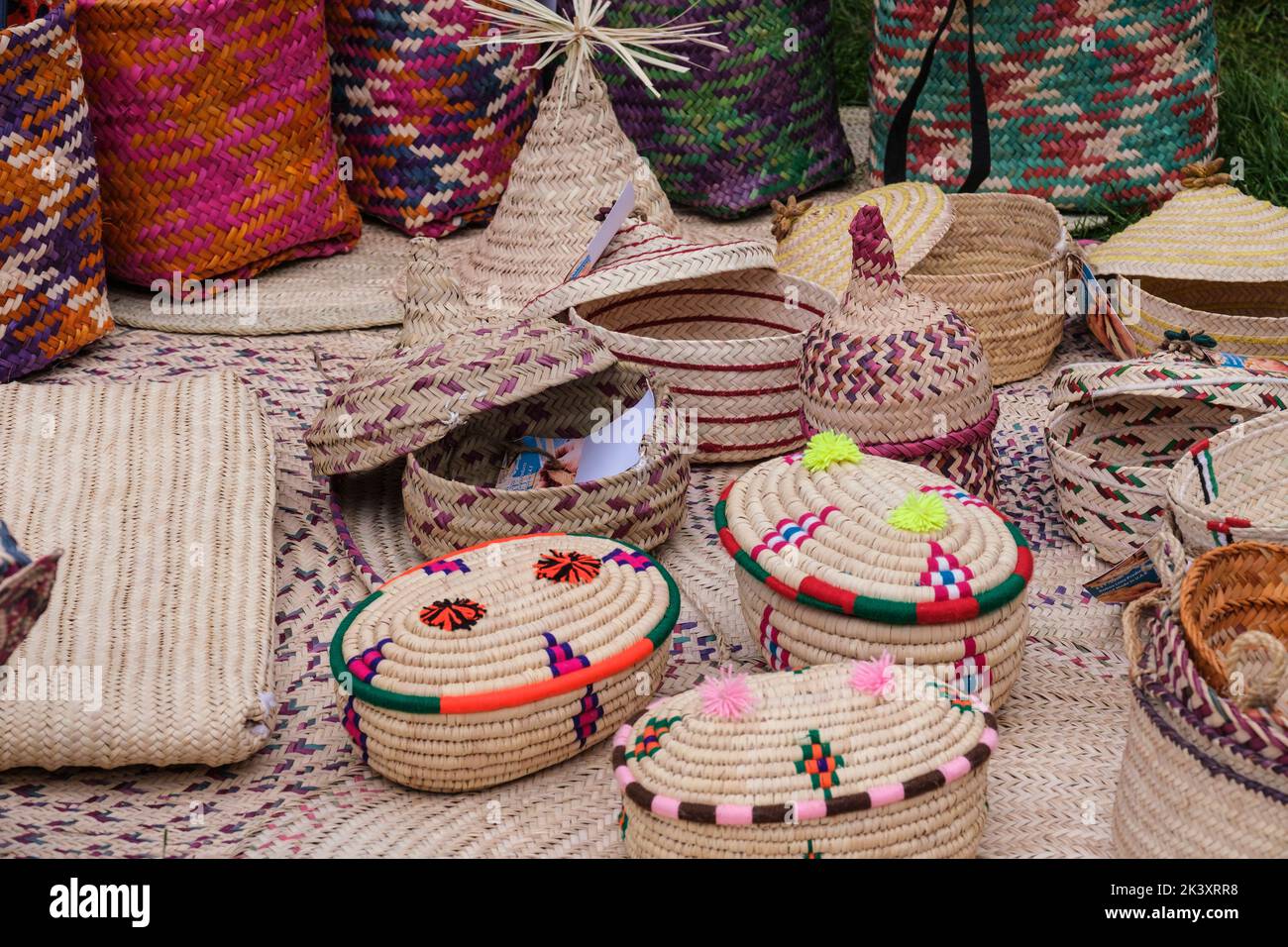Arab Basketry from Abu Dhabi, UAE Stock Photo - Alamy