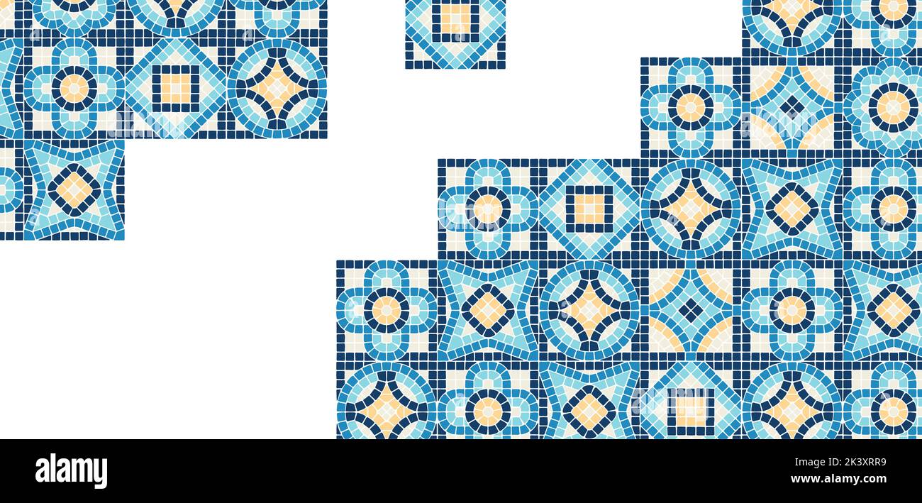 Ancient mosaic tile background. Decorative antique stone ornament Stock ...