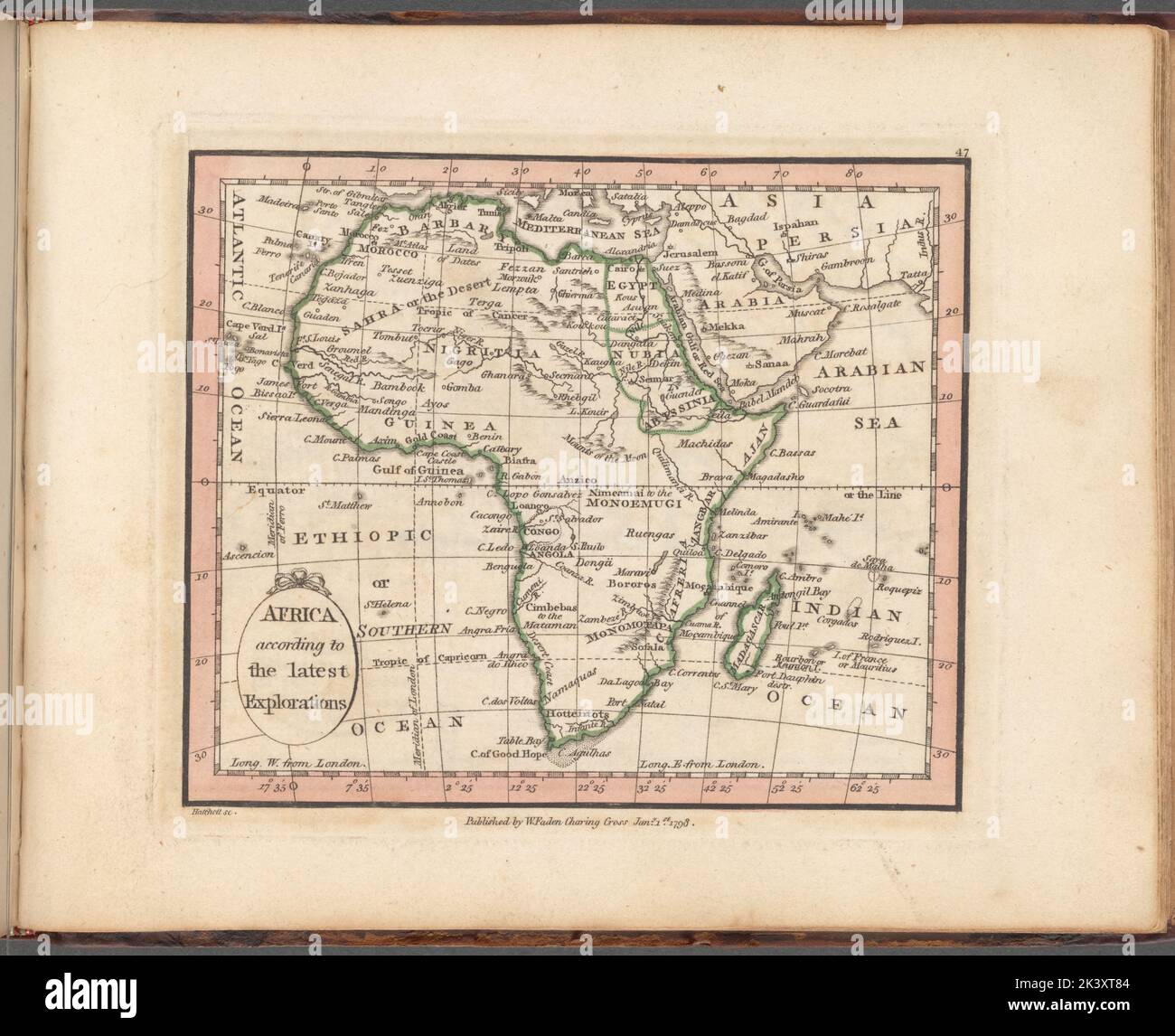 Africa according to the latest explorations 1798 - 1804. Cartographic ...