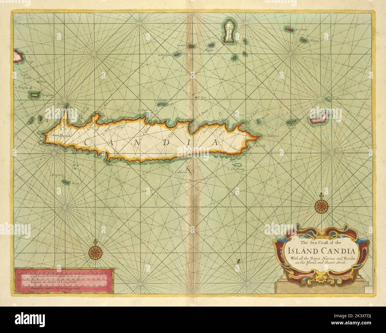 Map of crete hi-res stock photography and images - Alamy