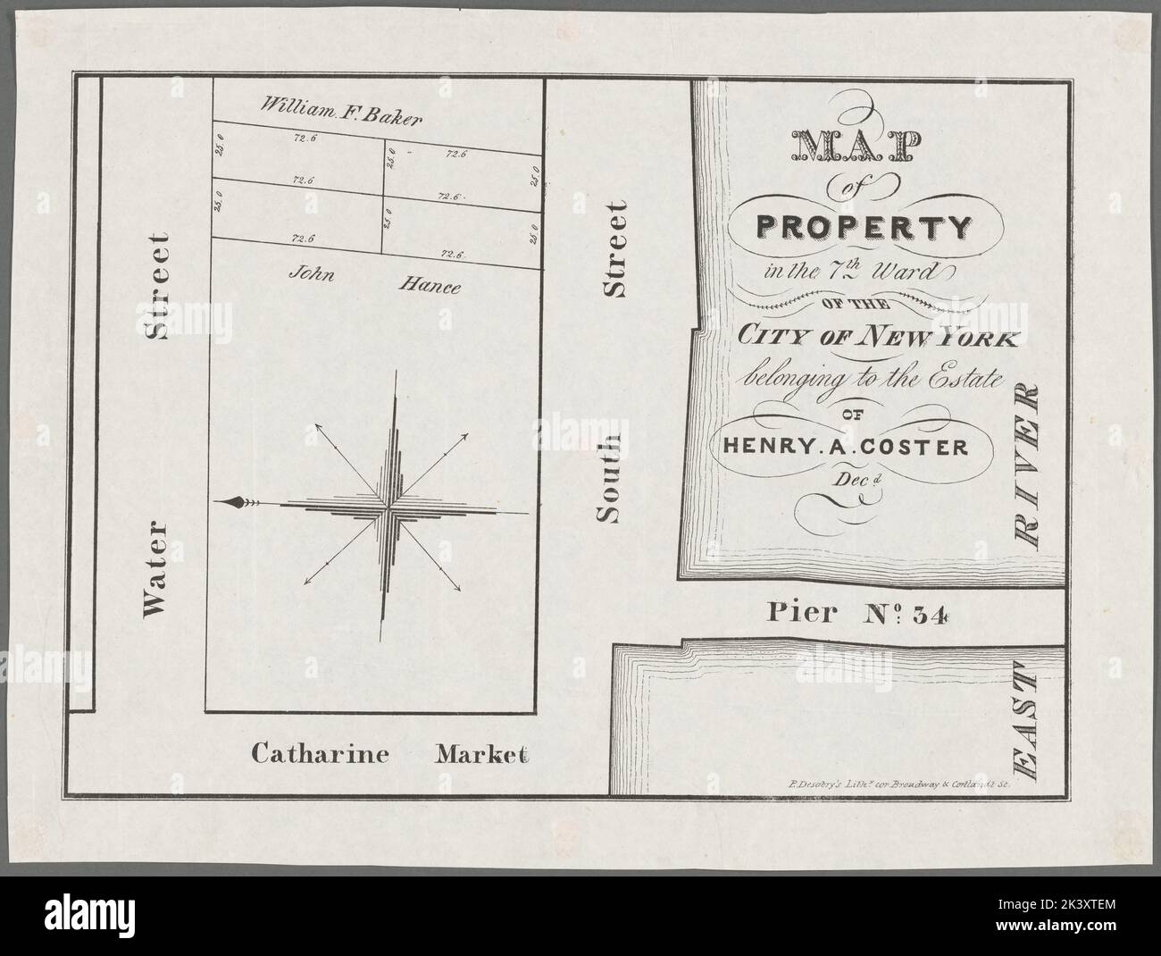 Map of property in the 7th Ward of the city of New York belonging to ...