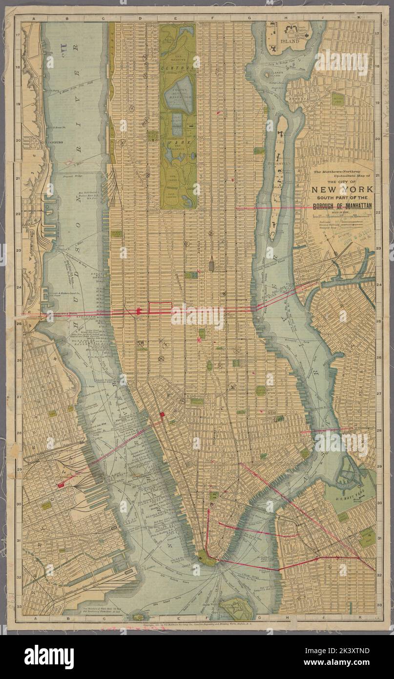 The City of New York, south part of the Borough of Manhattan ...