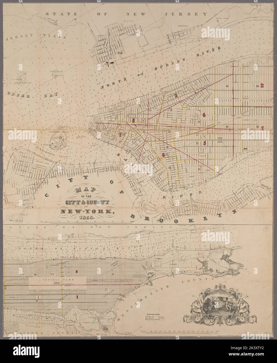 Map of the City & County of New York / Engraved for D.T. Valentine's ...