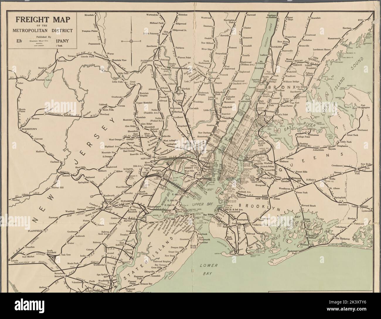 Freight map of the Metropolitan District. 1921. Cartographic. Maps ...