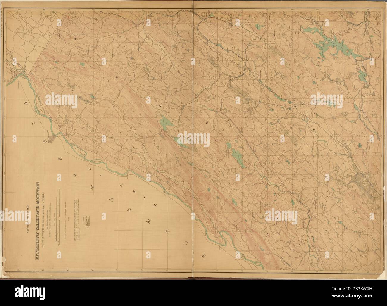 New Jersey, Double Page Sheet No. 1 Map of Kittatinny Cartographic ...