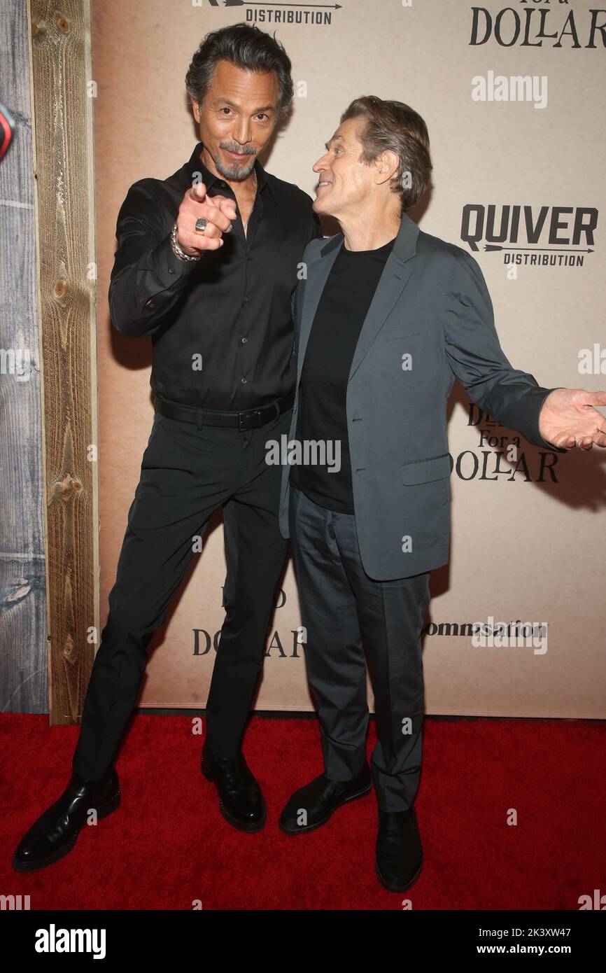 Los Angeles, Ca. 28th Sep, 2022. Benjamin Bratt and Willem Dafoe at the ...