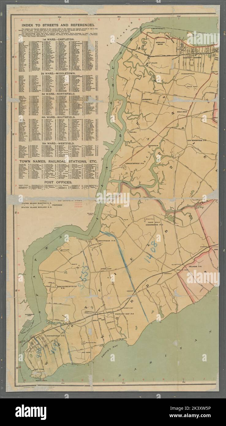 New map of the borough of Richmond, Staten Island Cartographic. Maps ...