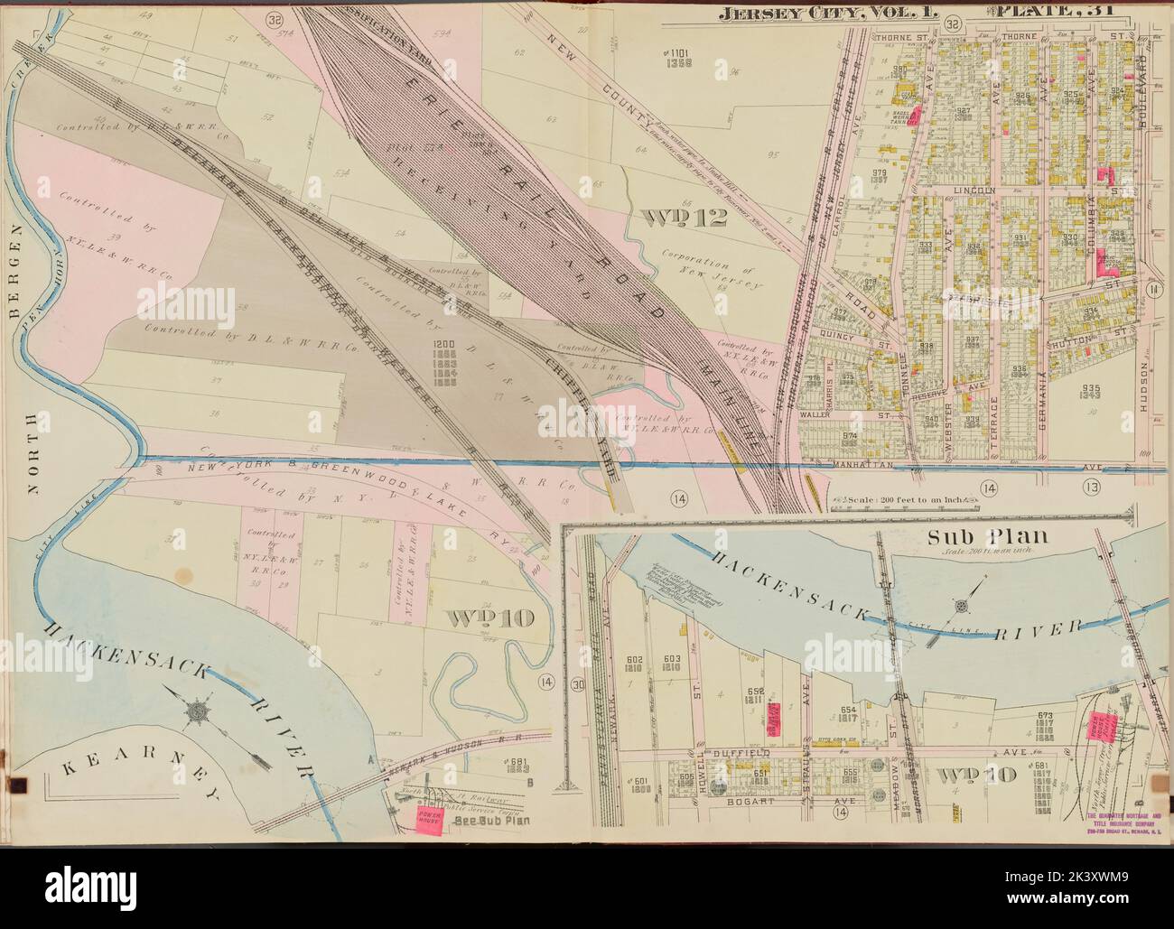 Map of hackensack hi-res stock photography and images - Alamy