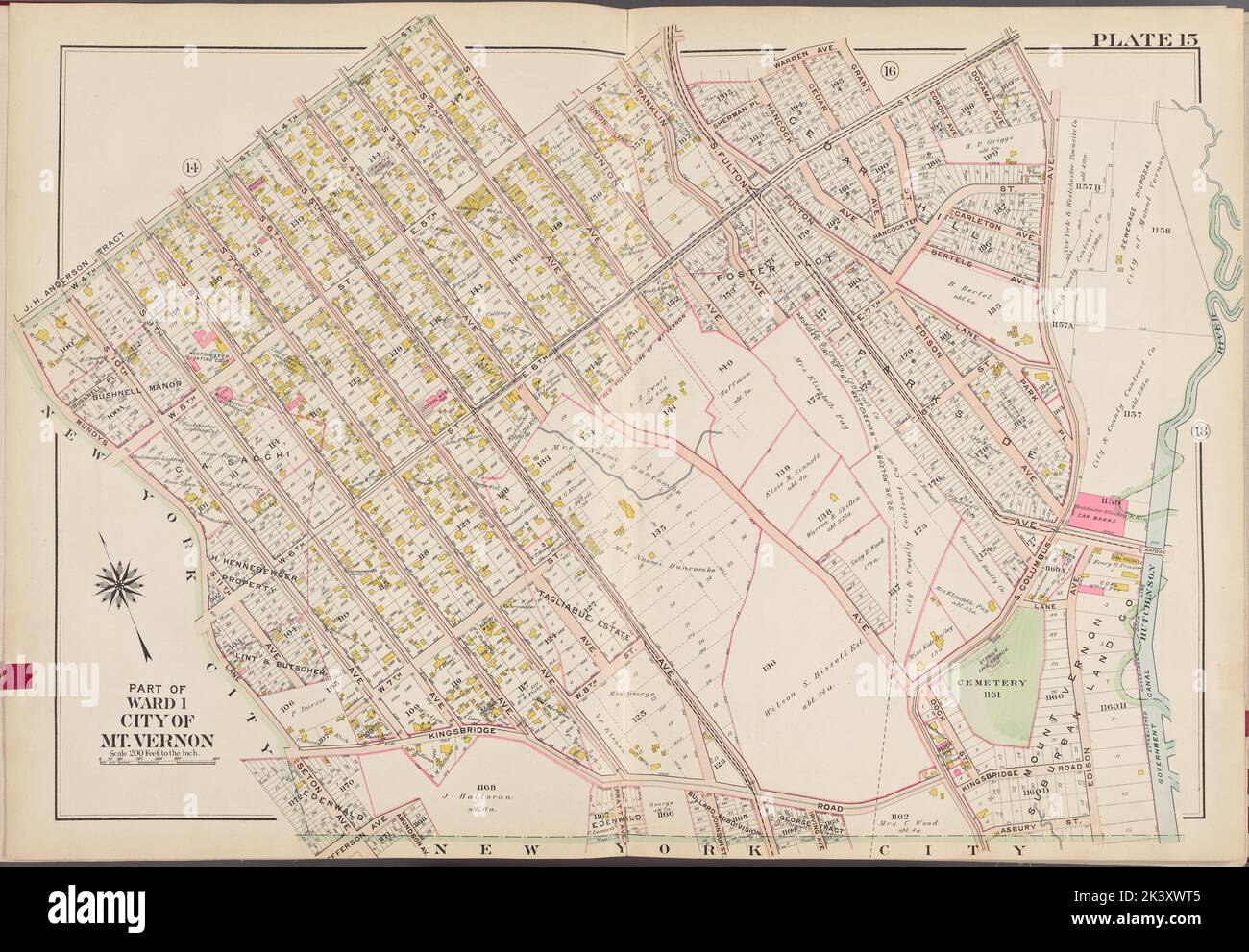 New york city map 1910 hi-res stock photography and images - Alamy