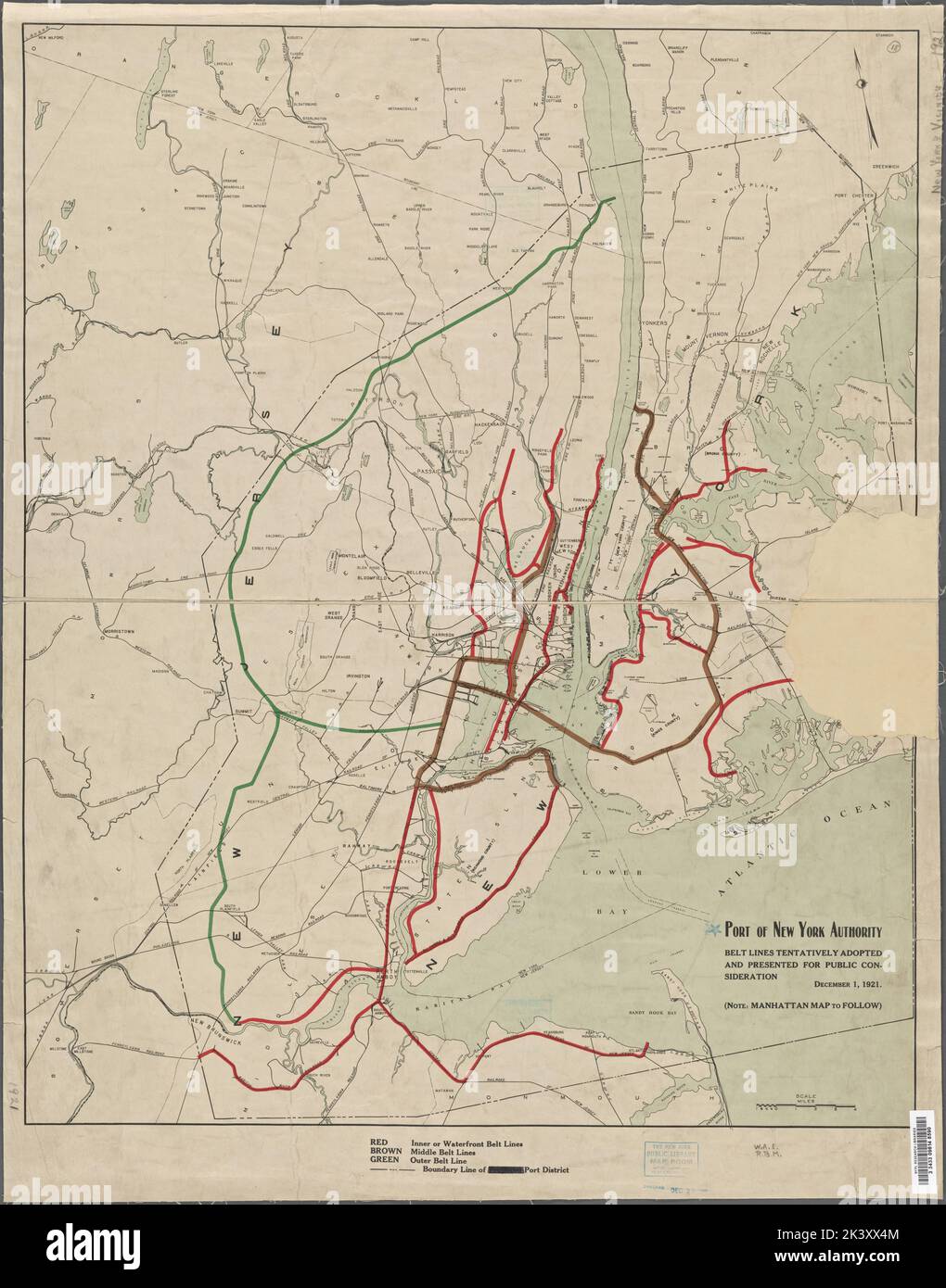Belt lines tentatively adopted and presented for public consideration ...