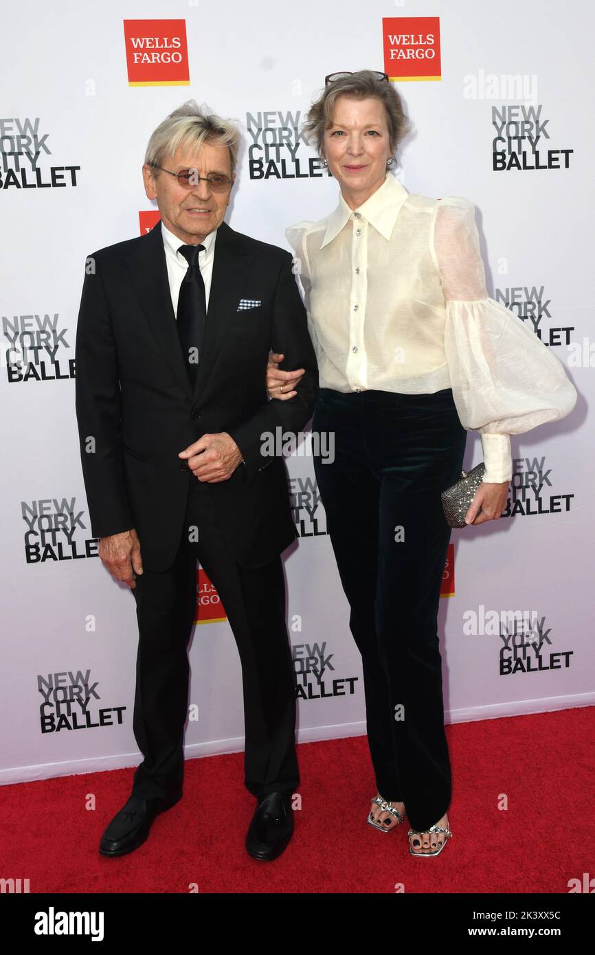 New York, NY, USA. 28th Sep, 2022. Mikhail Baryshnikov and Lisa ...