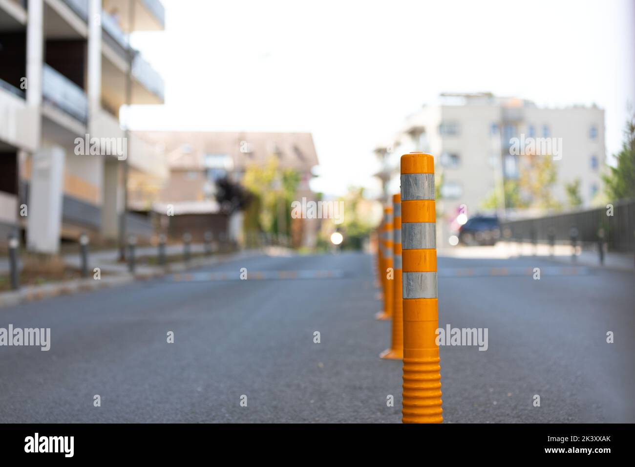 Picture of a modern parking lot barrier Stock Photo - Alamy