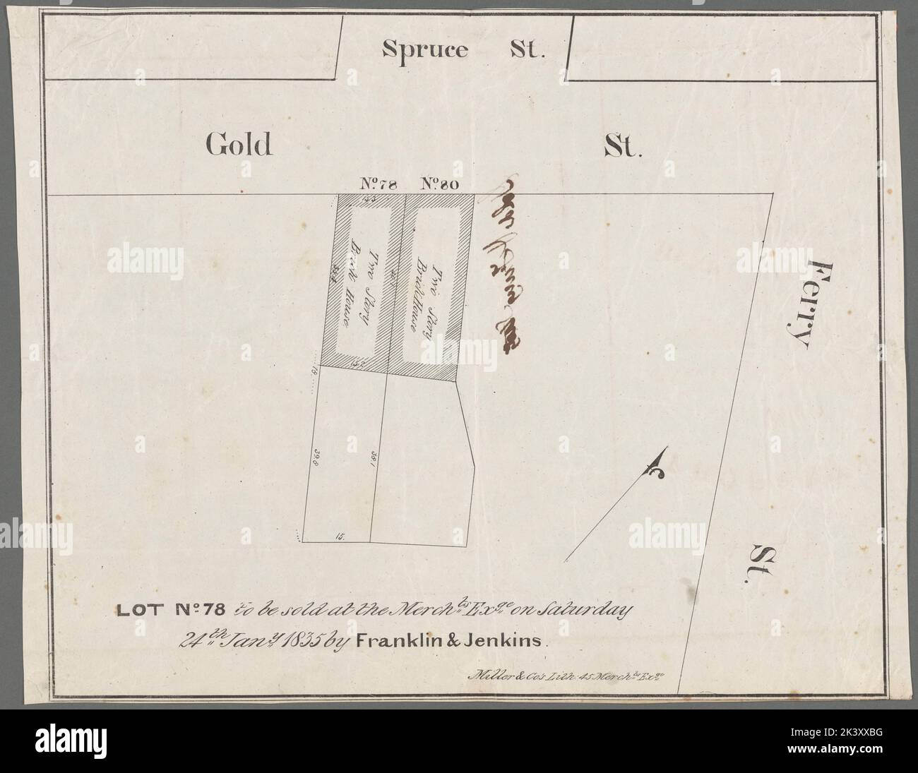 1835 new york map hi-res stock photography and images - Alamy
