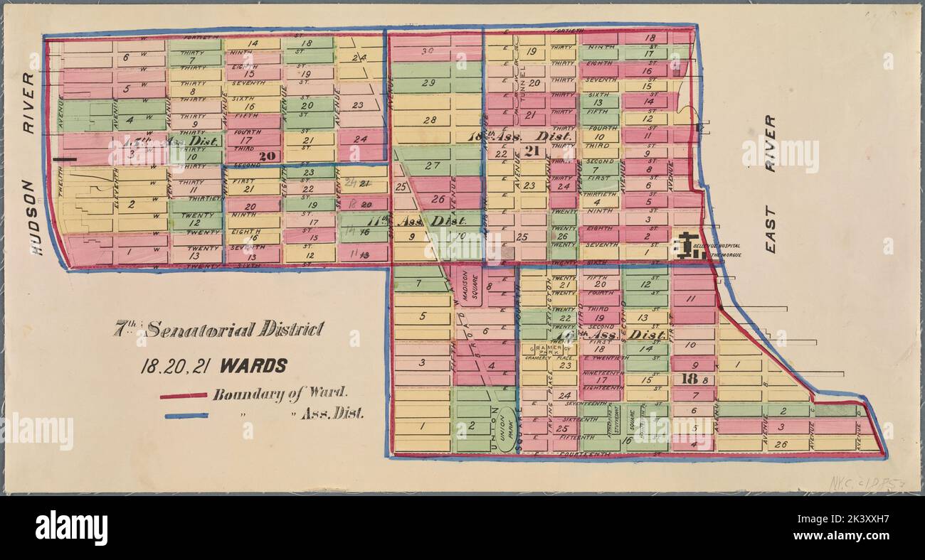 7th Senatorial District 18, 20, 21 Wards Cartographic. Maps. 1885 ...