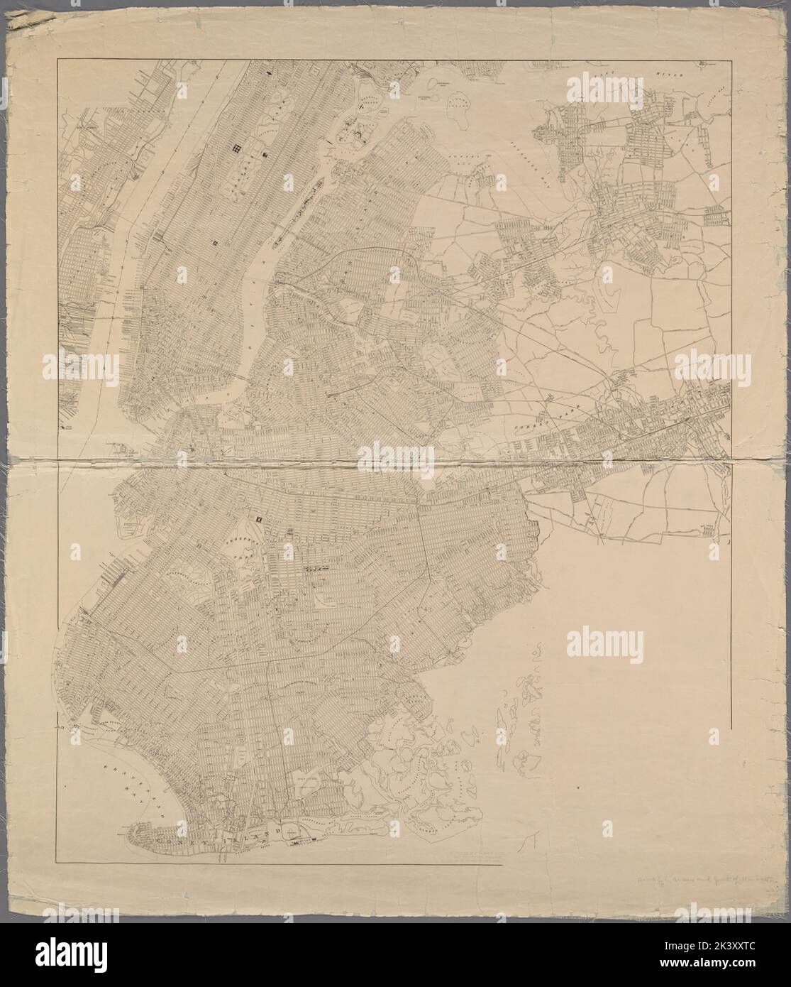Map of Brooklyn, Queens, and part of Manhattan. Cartographic. Maps ...