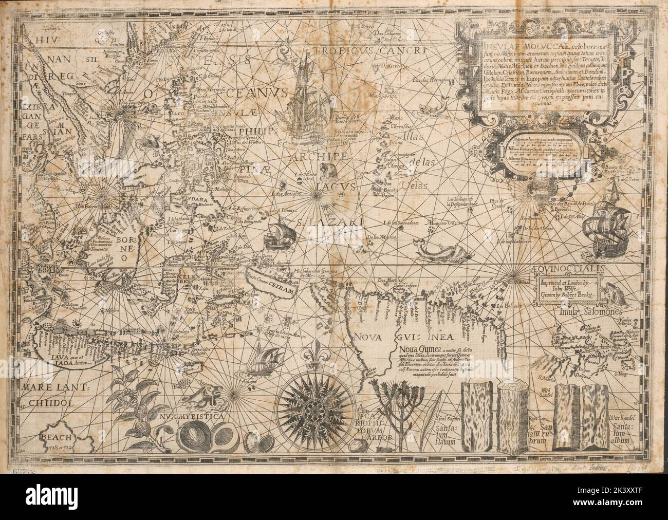 Insulae Moluccæ ... Indies Wolfe, John, d. 1601. Cartographic. Maps ...