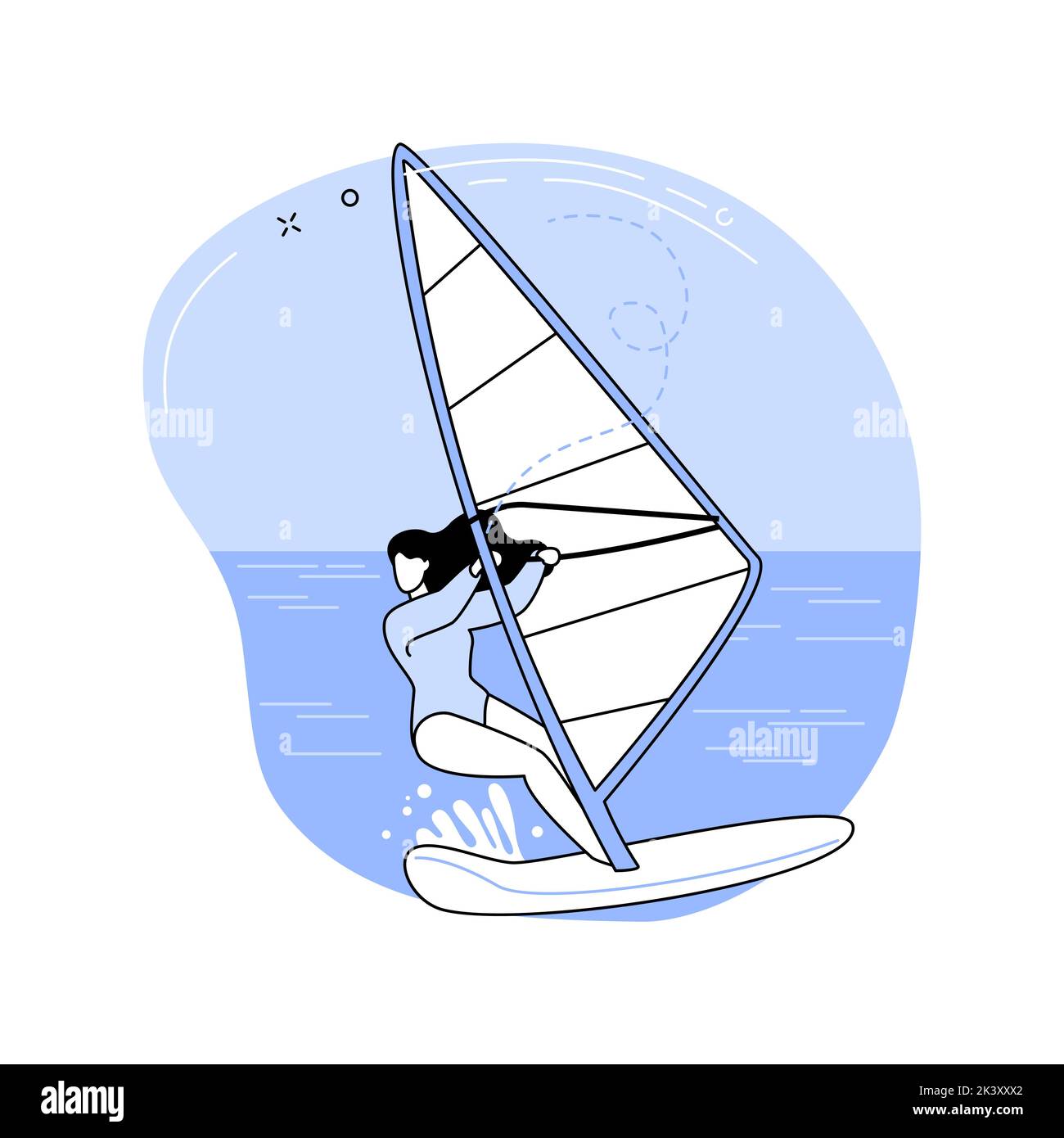 Recreational windsurfing Stock Vector Images - Alamy