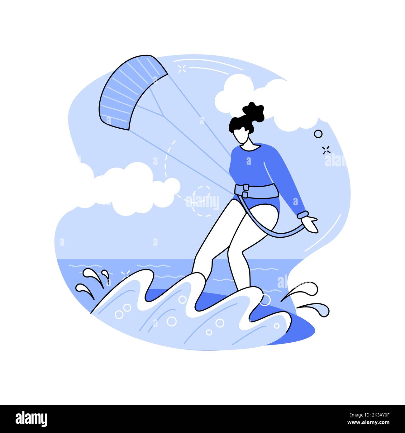 Professional rider isolated cartoon vector illustrations Stock Vector ...