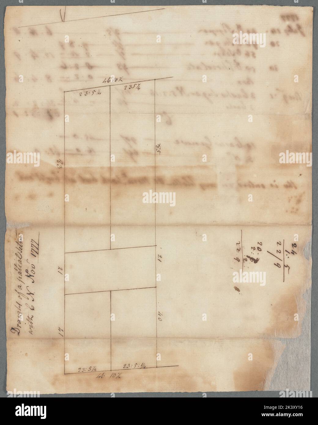 Draft of a partial settlement with C. N 1777. text. Documents, Maps ...