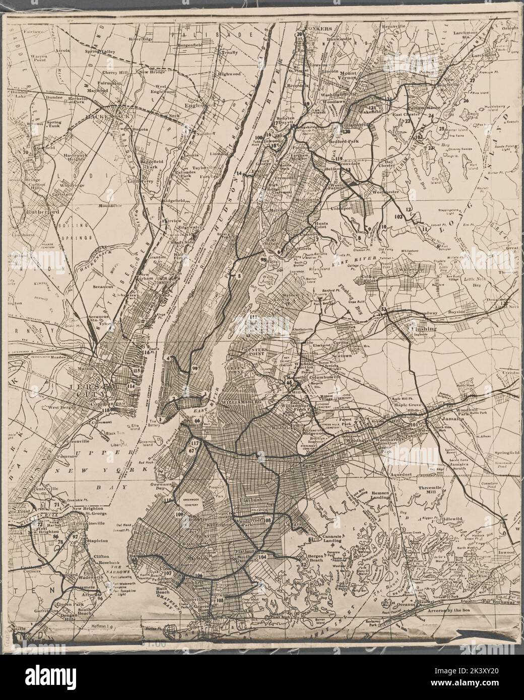 New York City and Vicinity. 1897. Cartographic. Maps. Lionel Pincus and ...