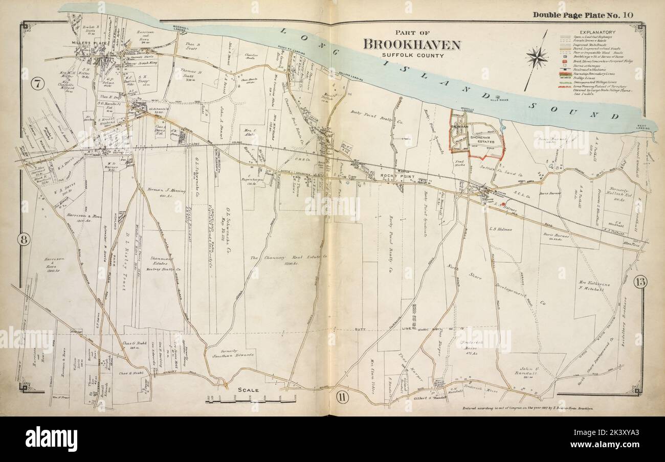 Part of Brookhaven Suffolk County Cartographic. Atlases, Maps. 1915 ...