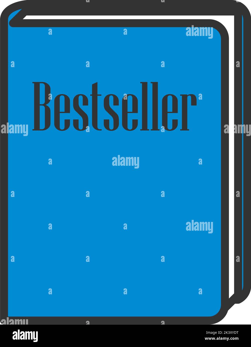 Bestseller Book Icon. Editable Bold Outline With Color Fill Design ...