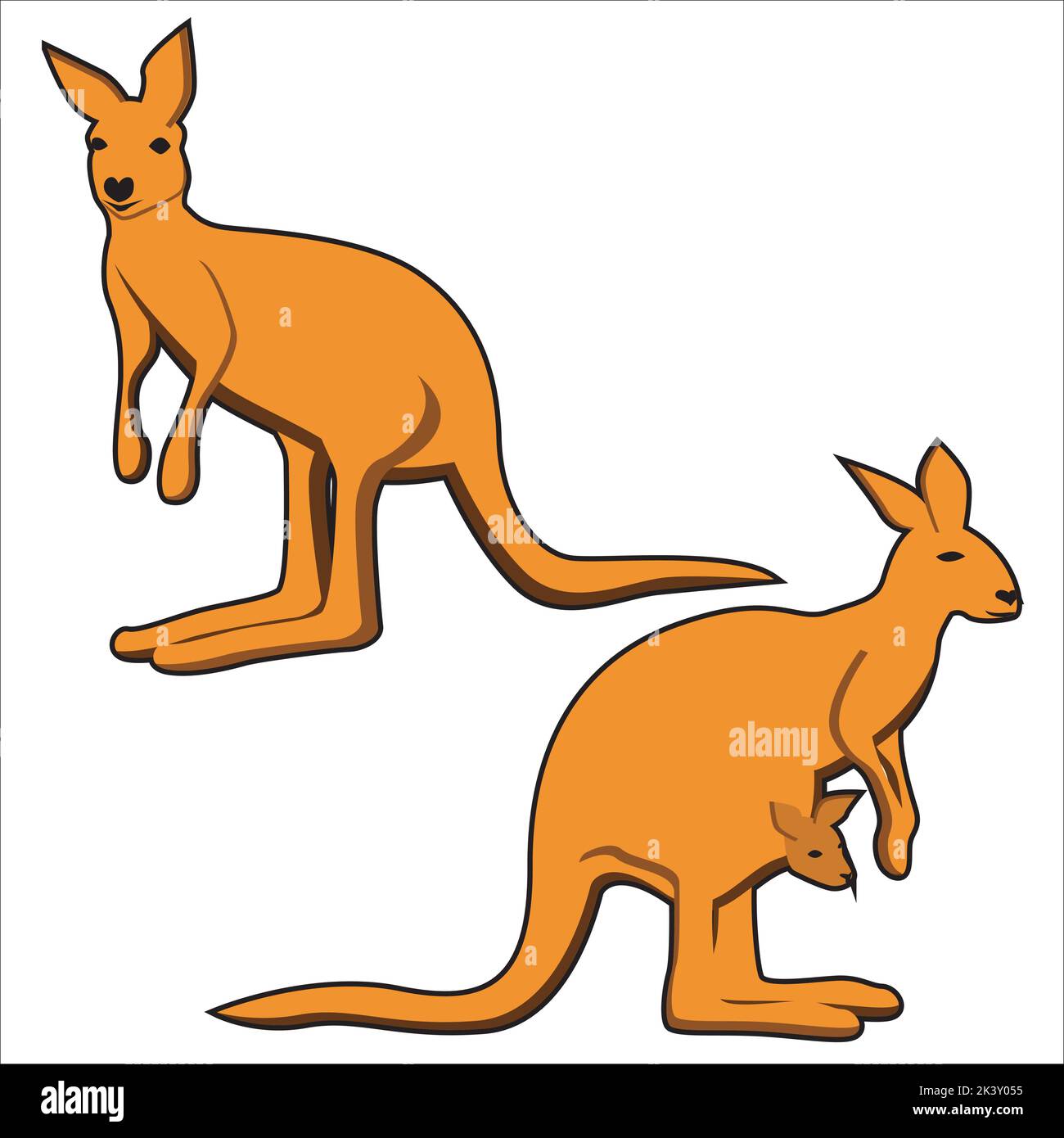 Kangaroo clipart hi-res stock photography and images - Alamy