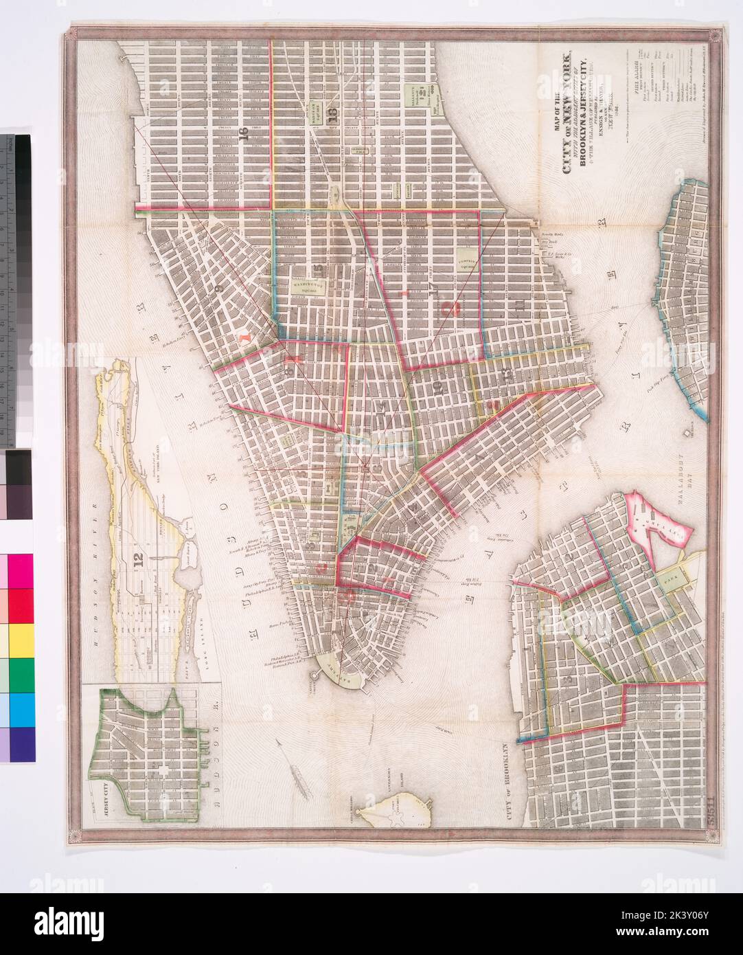 Map of the city of New York : with the adjacent cities of Brooklyn ...