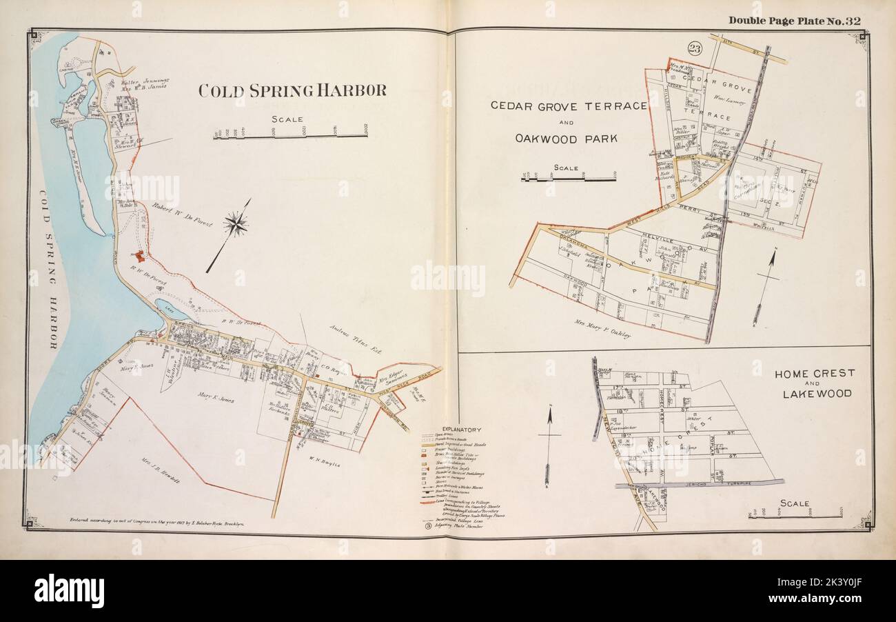 Cold Spring Harbor; Cedar Grove Terrace and Oakwood Park; Home Crest ...