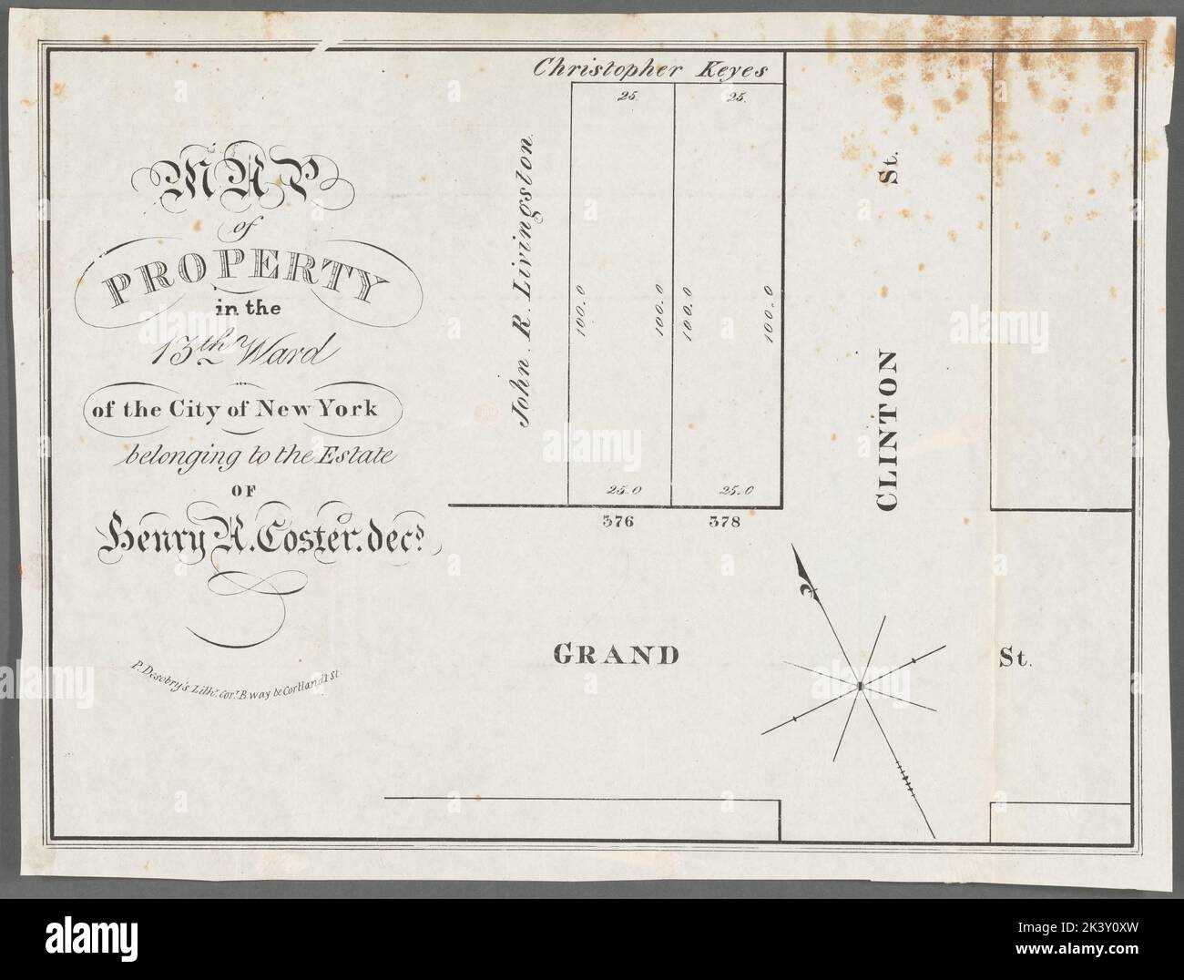 Map of new york 1832 hi-res stock photography and images - Alamy