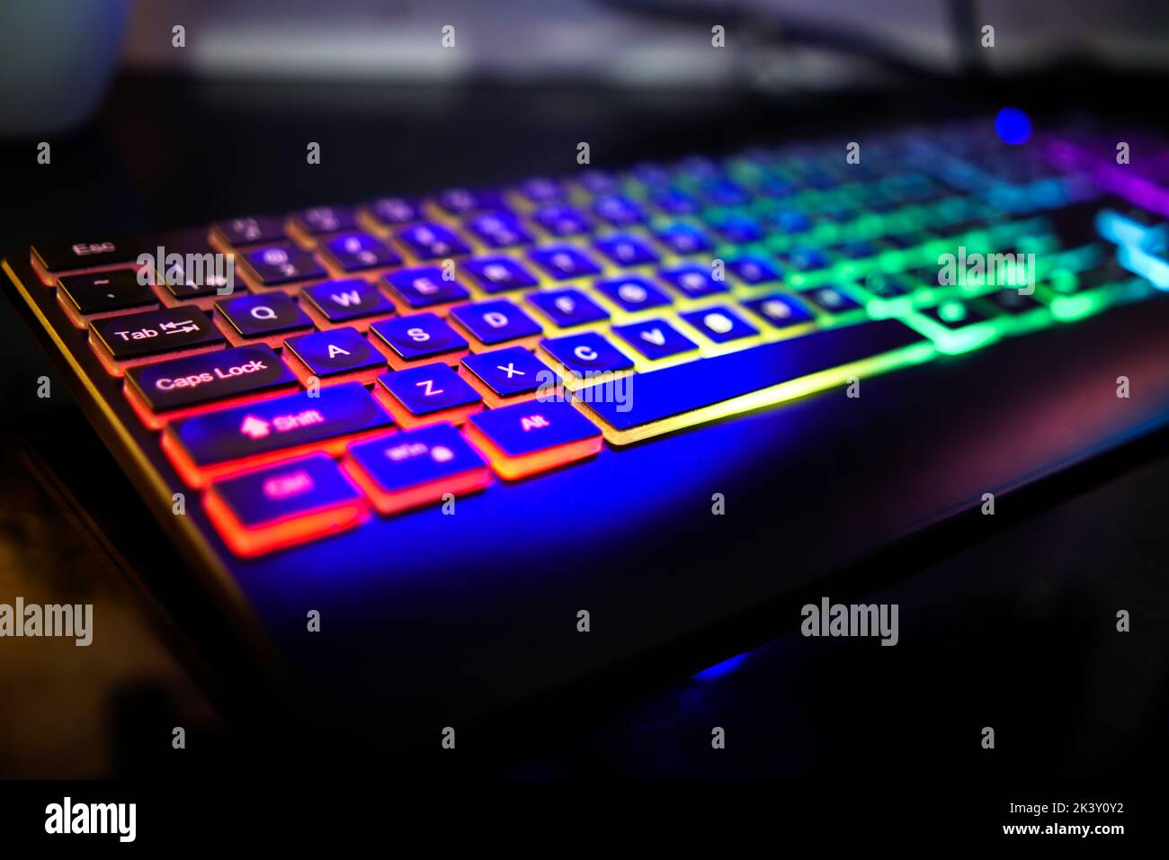 Modern rgb keyboard on hi-res stock photography and images - Alamy