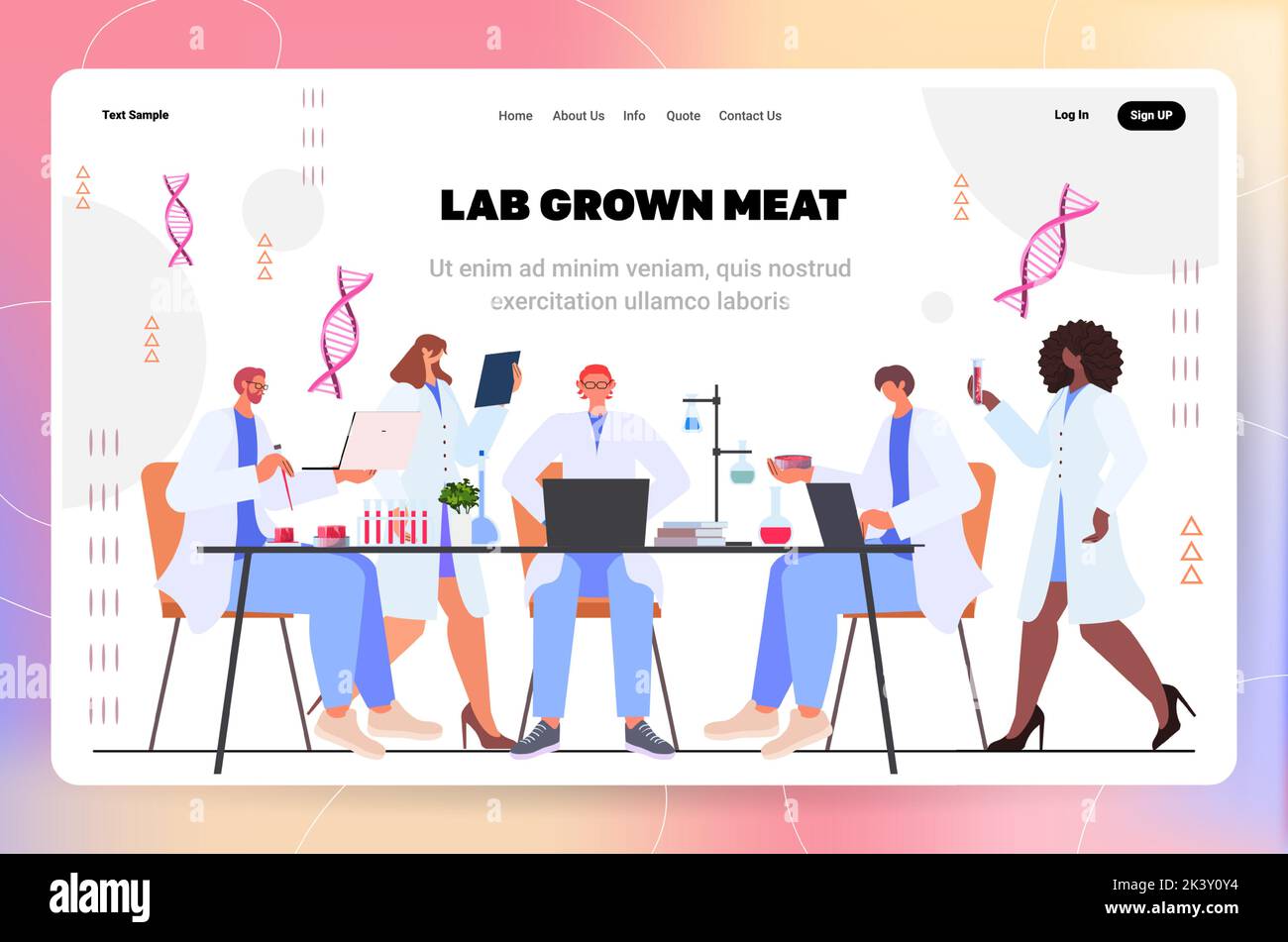 scientists making experiments with cultured red raw meat made from ...