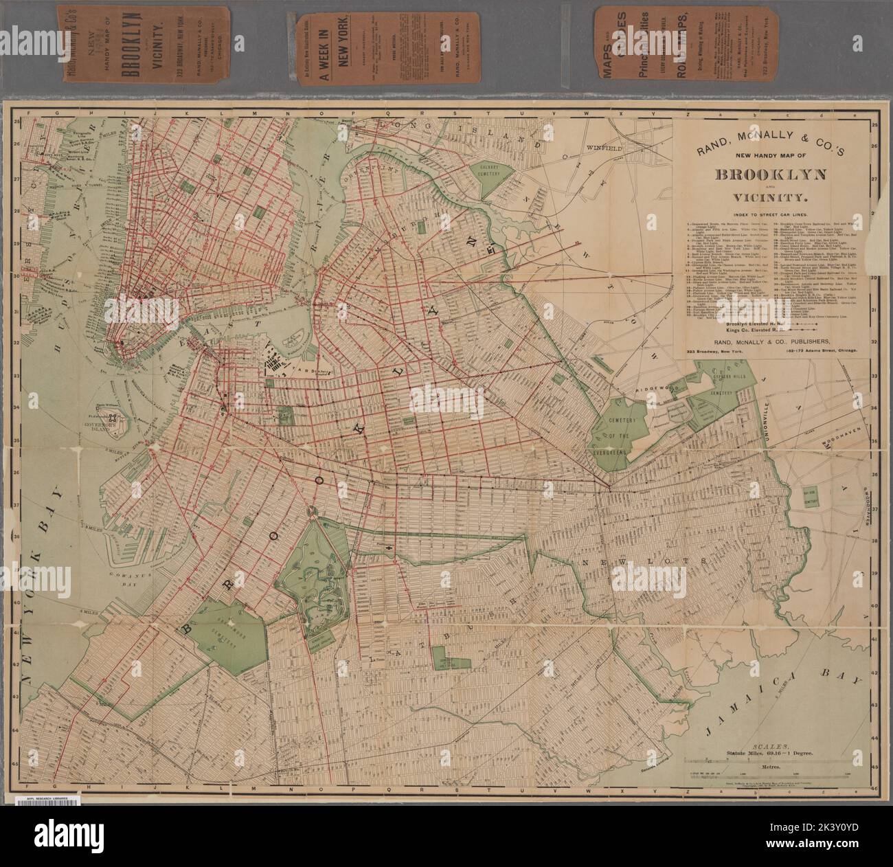 Rand McNally & Co.'s new handy map of Brooklyn and vicinity Brooklyn ...