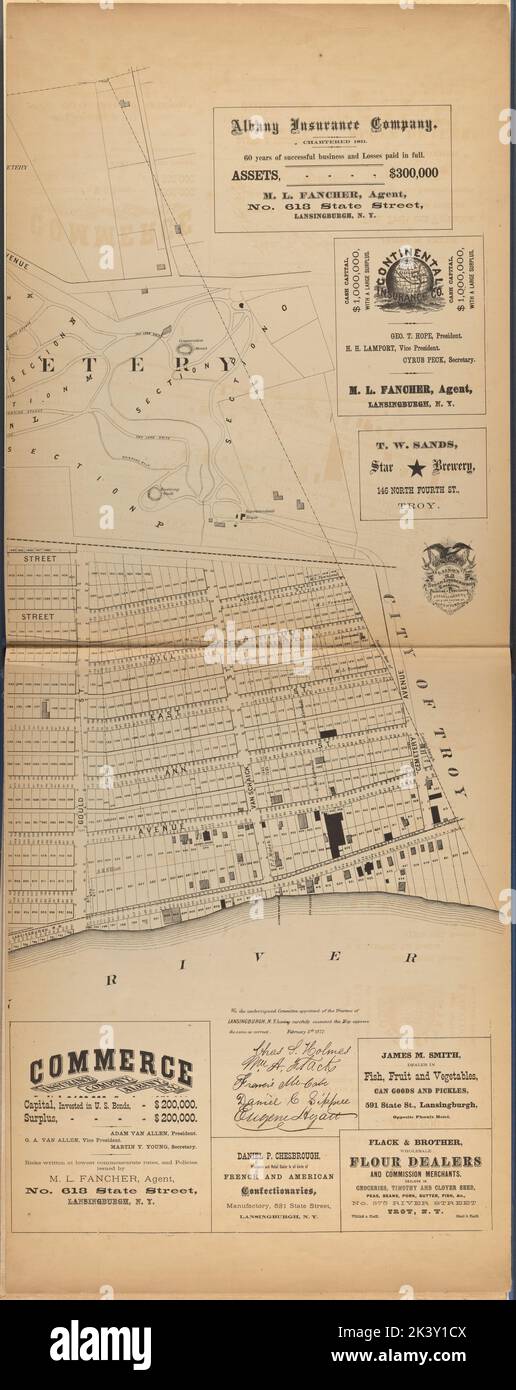 Lansingburgh, Map bounded by Gould St., Cemetery Ave., Hudson River ...