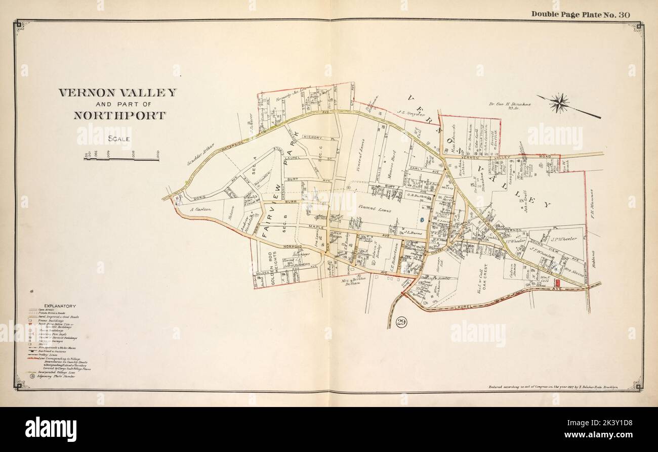 Vernon Valley and Part of Northport Cartographic. Atlases, Maps. 1915 ...