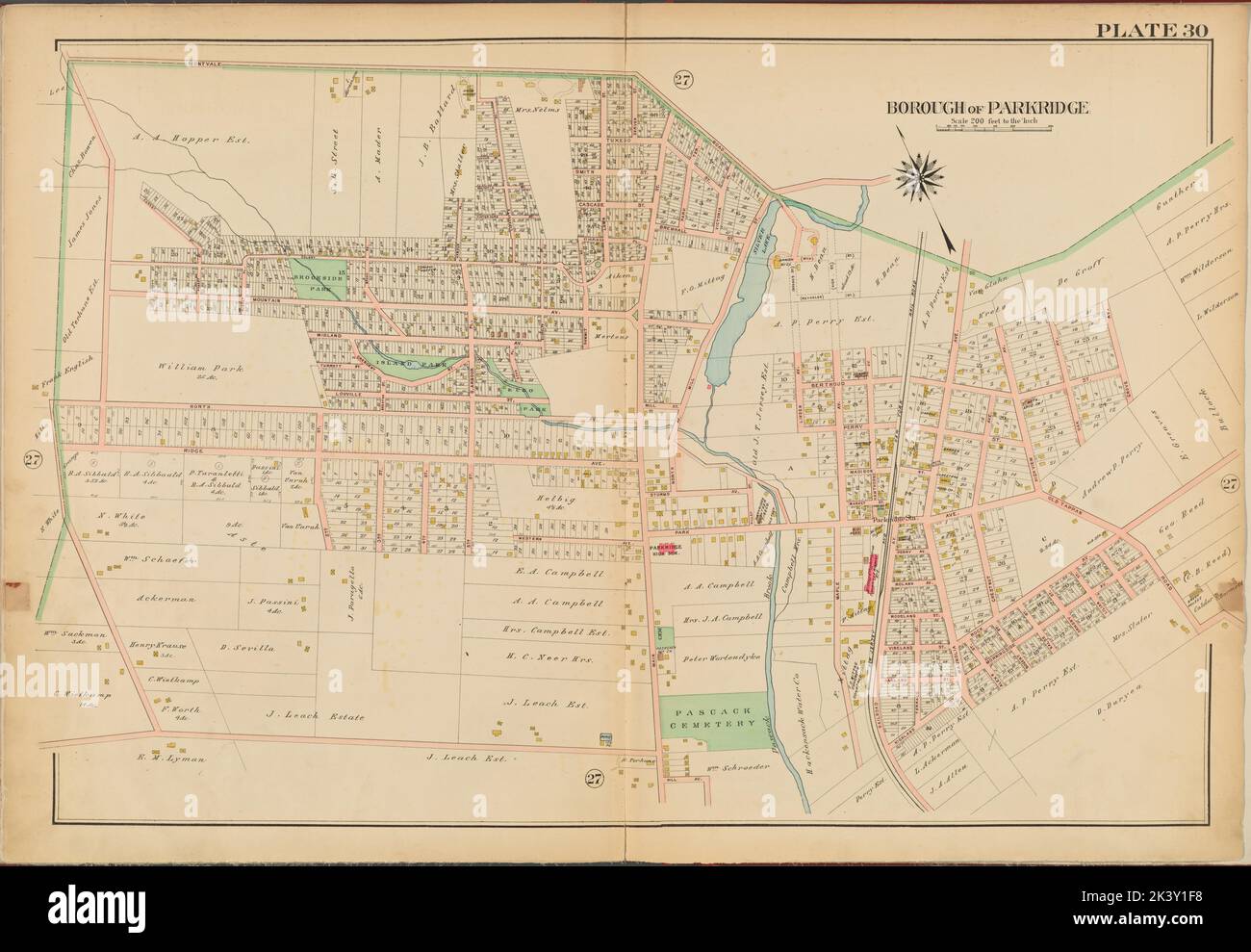 Bergen County, V. 2, Double Page Plate No. 30 Borough of Parkridge ... Bergen County, V. 2, Double Page Plate No. 30 Borough of Parkridge ...