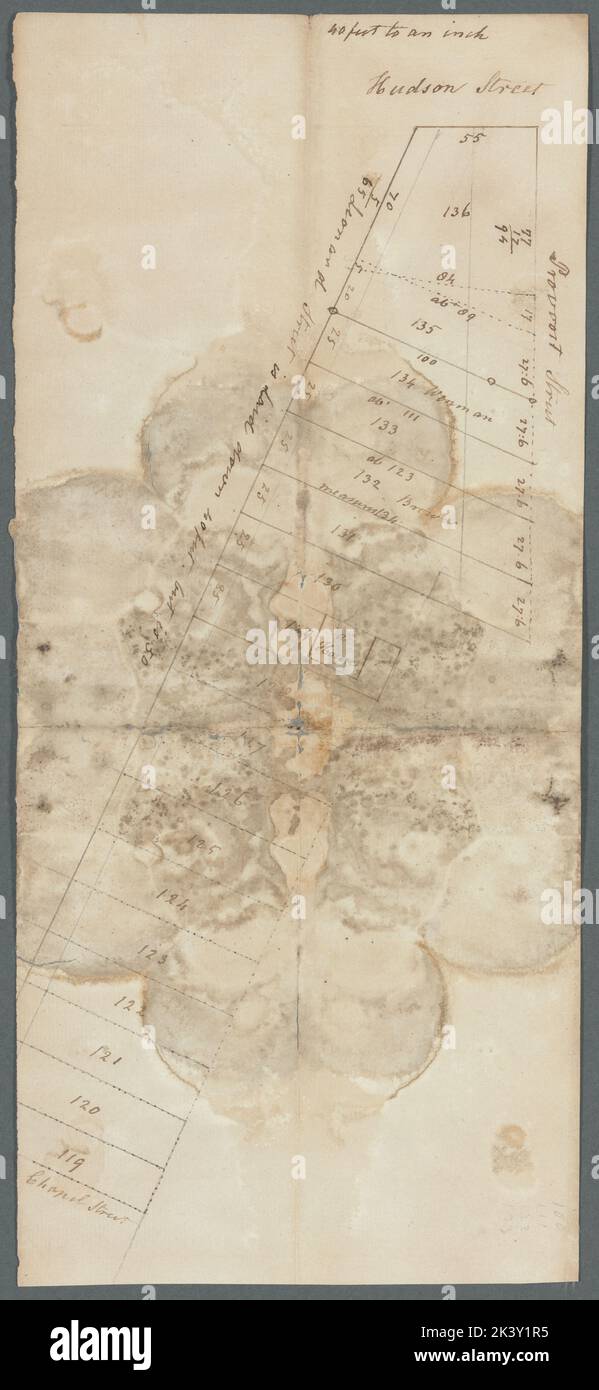 Hudson, Chapel, and Provost Streets and the angle of Leonard Street ...